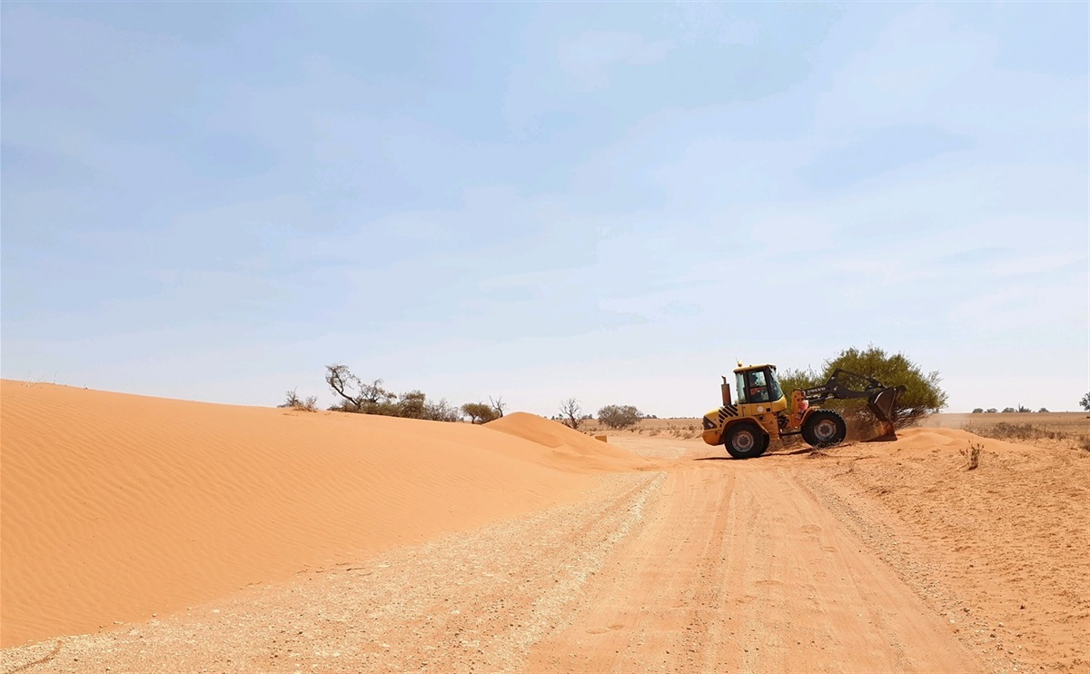 Update on sand drift measures