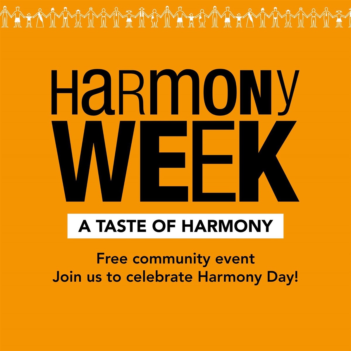Free community event to celebrate Harmony Week